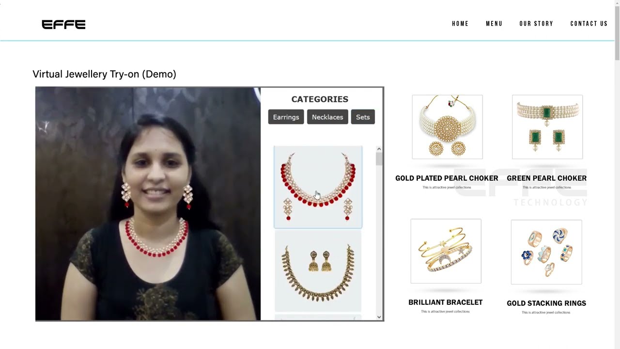 Virtual Try-On Company |3D Jewelry example For Online Jewel shopping| 360 Viewer| Effe Technology