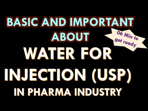 Basic and important about Water for injection USP