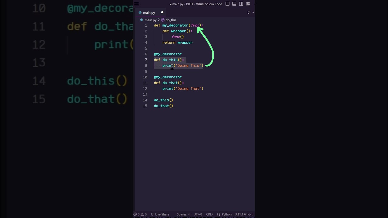 What Are Python DECORATORS?? #python #programming #coding
