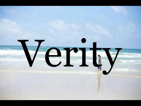 How To Pronounce Verity🌈🌈🌈🌈🌈🌈Pronunciation Of Verity