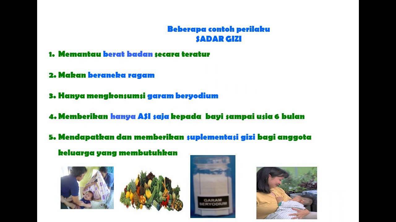 Indikator Keluarga Sadar Gizi Kadarzi