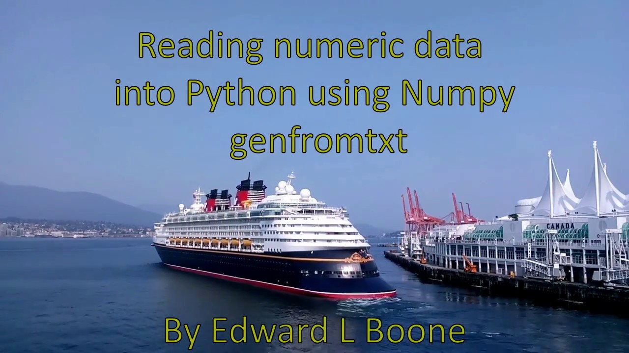 Reading  numeric data into Python using Numpy genfromtxt