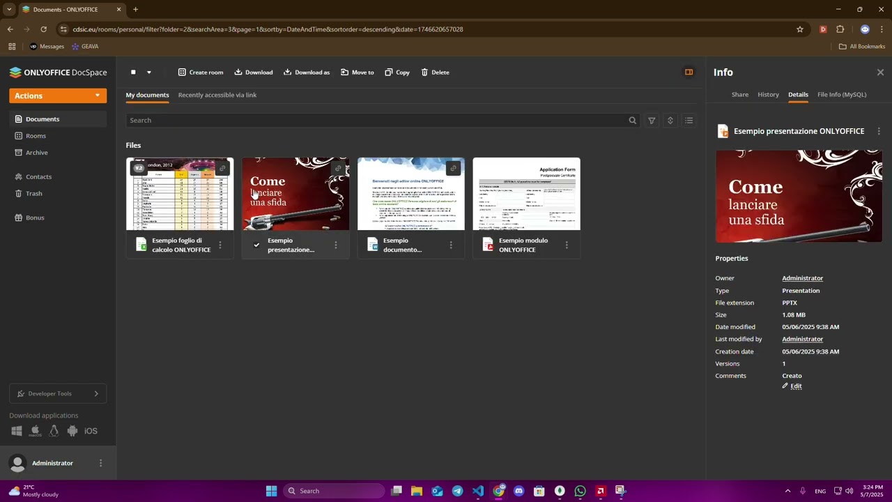 How can i display information in Info TAB - Plugins - ONLYOFFICE Community
