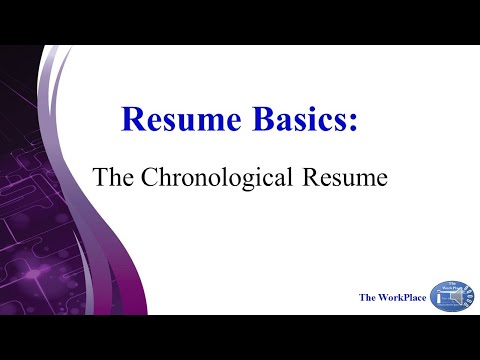 Chronological Resume