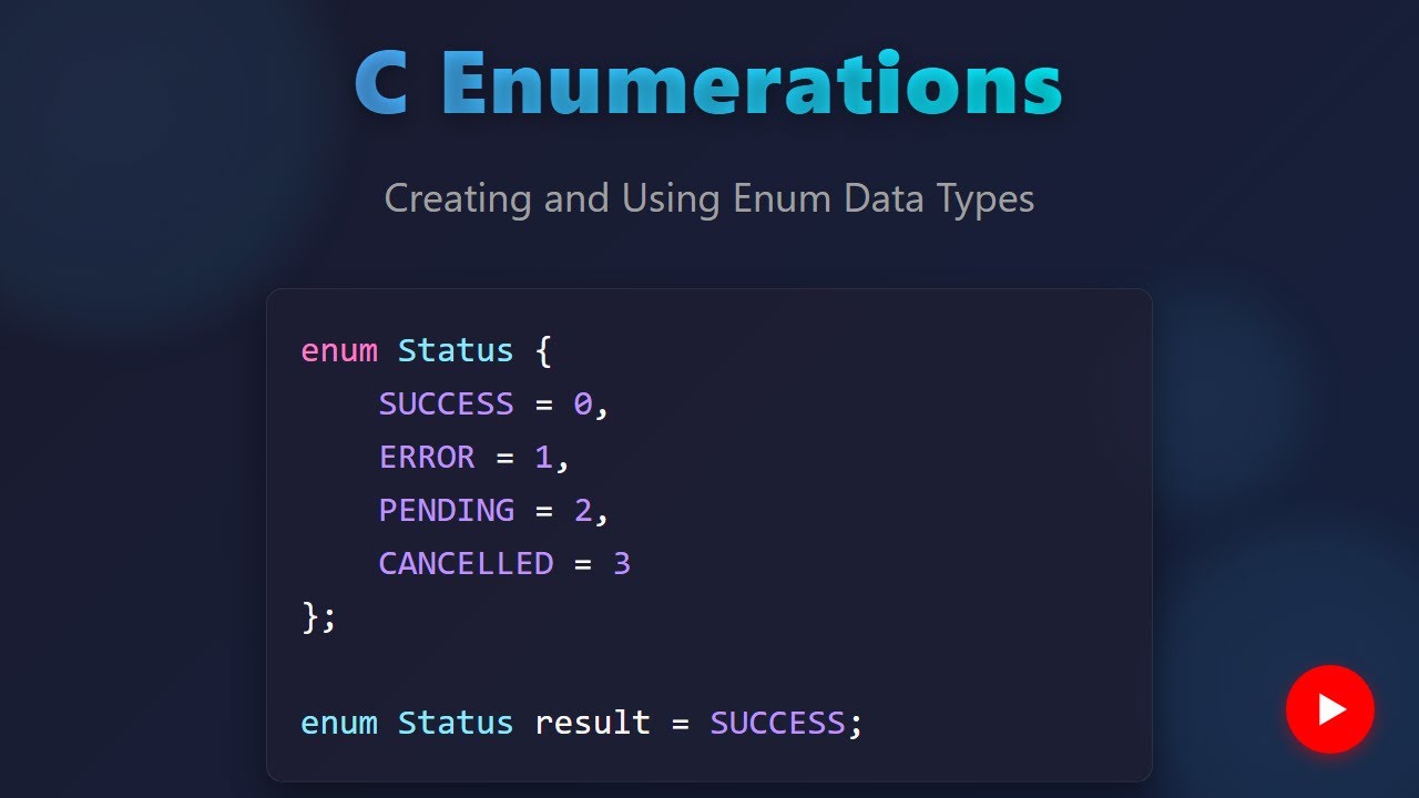 C Enums (Enumerations) Tutorial: Improve Code Readability & Maintainability