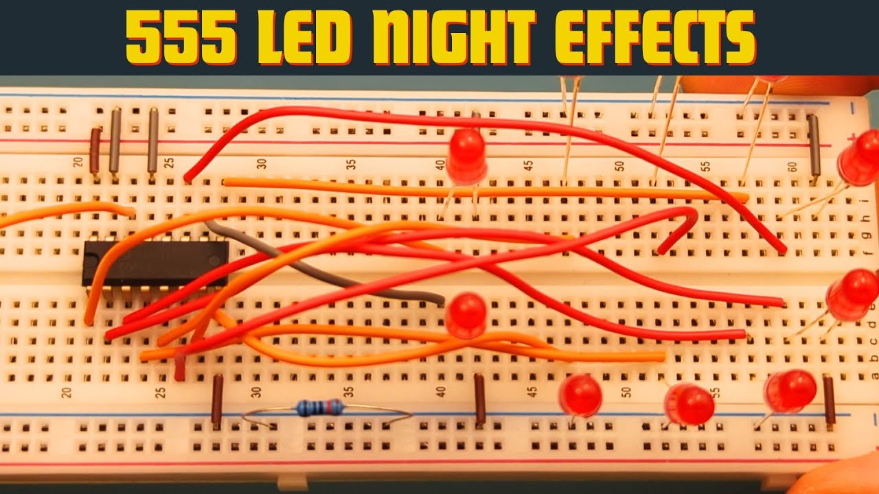 How to Make LED Night Effects With 555 Timer + CD4017