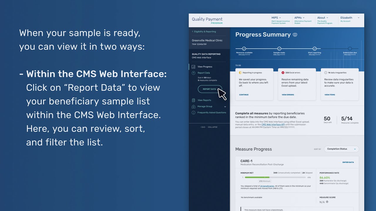 CMS Web Interface: Planning Your Work