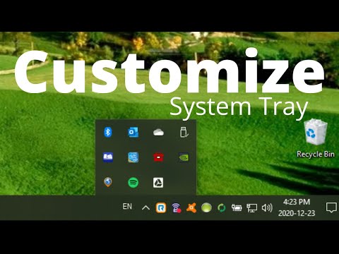 Show or Hide icons in system tray for Windows 10