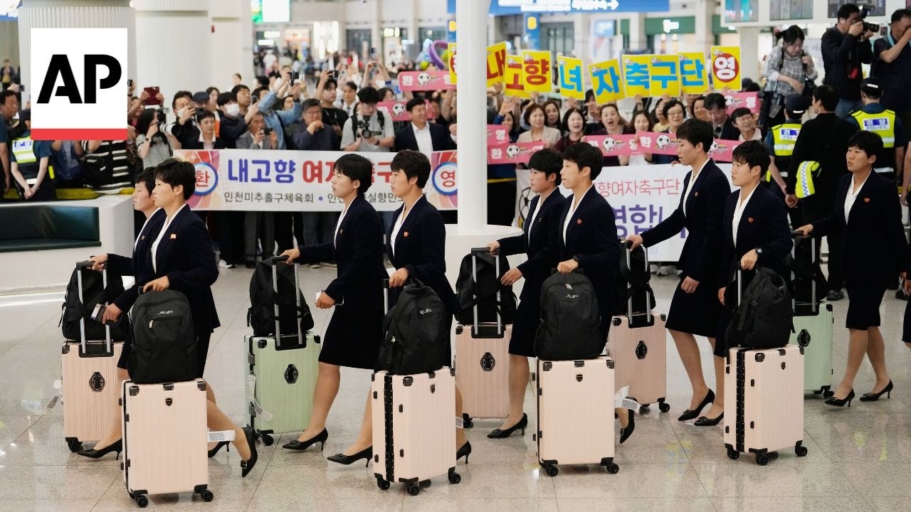 North Korean women's soccer team makes rare visit to South Korea for tournament
