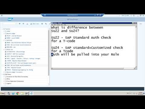 SAP Security | What is the difference between SU22 and SU24 ? | Sridhar Gajulapalli
