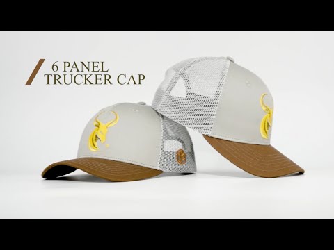 6 panel trucker cap