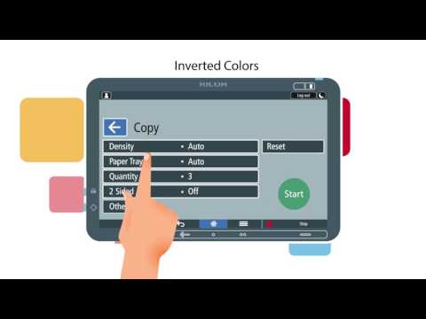 Accessibility App for Ricoh Smart Operation Panel