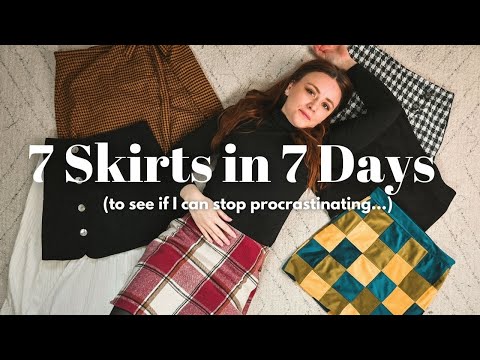 Making 7 Skirts in 7 Days to See If I Can Stop Procrastinating