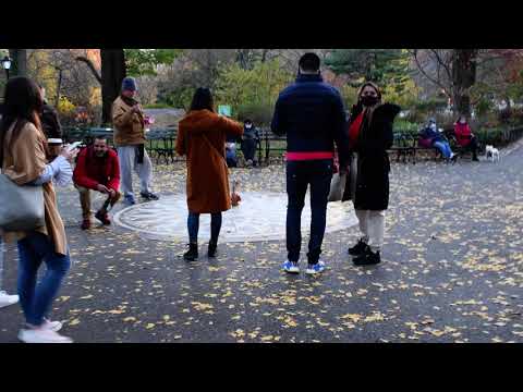 Strawberry Fields Imagine Circle Central Park NYC Memorial to John Lennon The Beatles NY USA 2020 4K