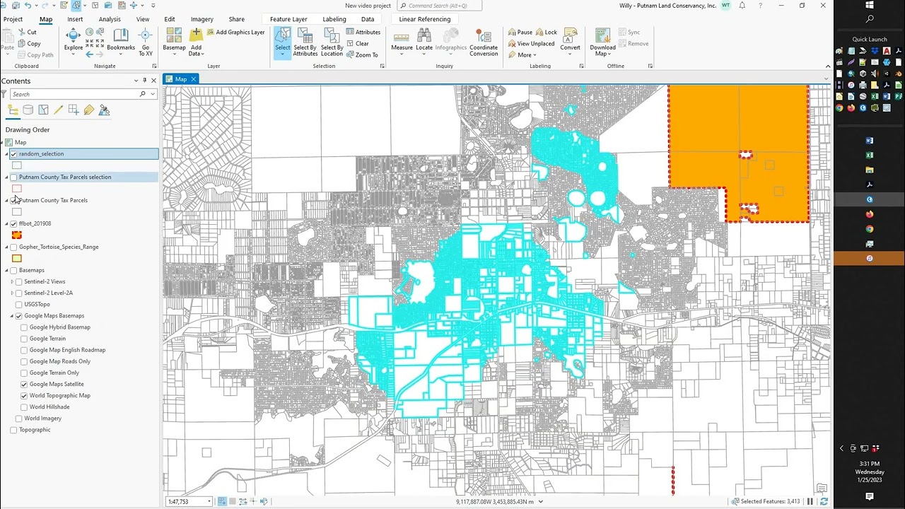 ArcGIS Pro - Selecting parcels and Advanced Selection