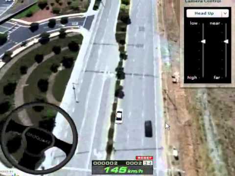 Google Maps 3D Driving Game