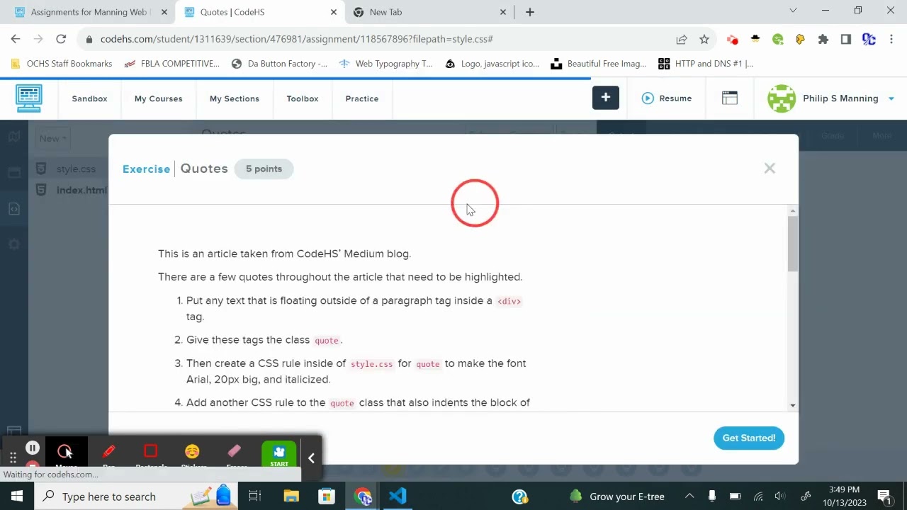 CodeHS Web Design Advanced HTML & CSS Unit 5 Lesson 5.4