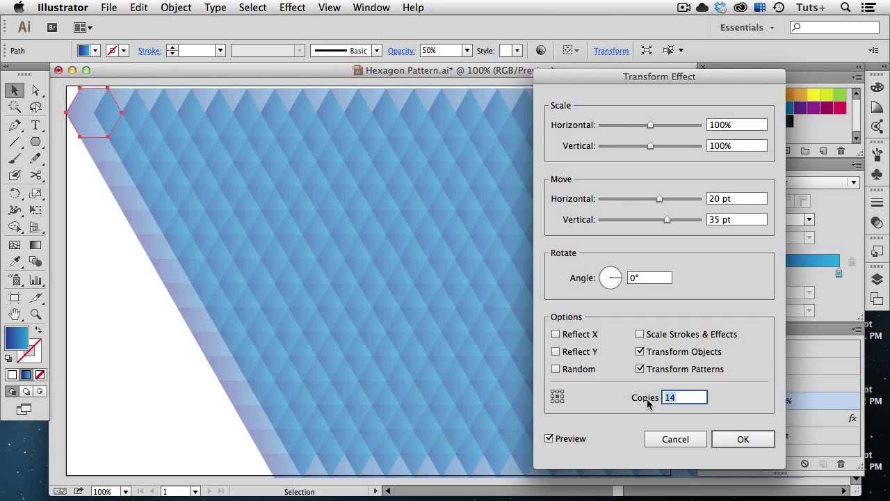 Quick Tip: Create a Geometric Pattern With a Single Hexagon in Illustrator