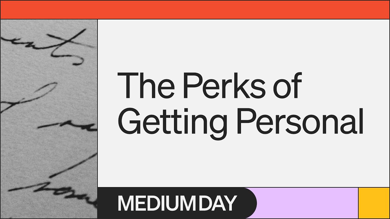 The Perks of Getting Personal | Tanya Harrison | Medium Day 2023