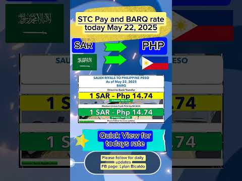 Quick view SAR to PHP exchange rate as of May 22, 2025. #exchangerate #saudiriyalrate #ofw #guide