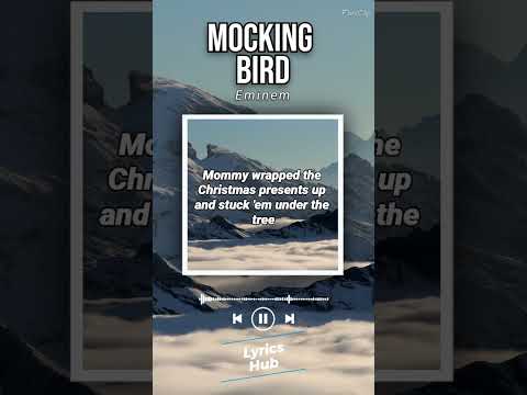Lyrics video of the song "Mocking bird by Eminem" #mockingbird #lyricsvideo #eminem #lyricsshorts