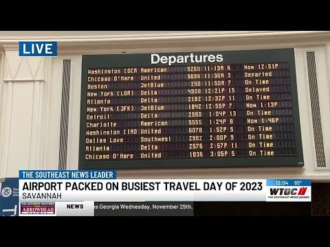Savannah/Hilton Head Airport sees one of the busiest travel days of the year