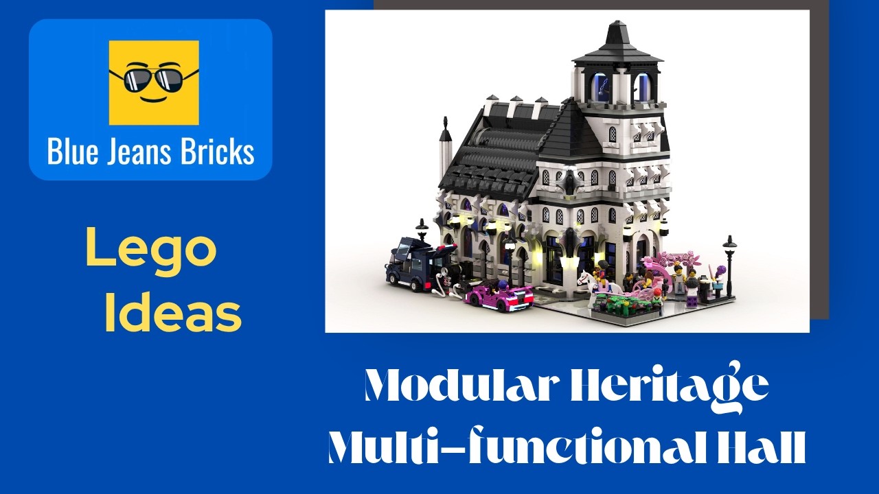 LEGO MODULAR HERITAGE MULTI-FUNCTIONAL HALL #LEGO #LEGOIDEAS #LEGOMODULAR #HERITAGE #BRICKS