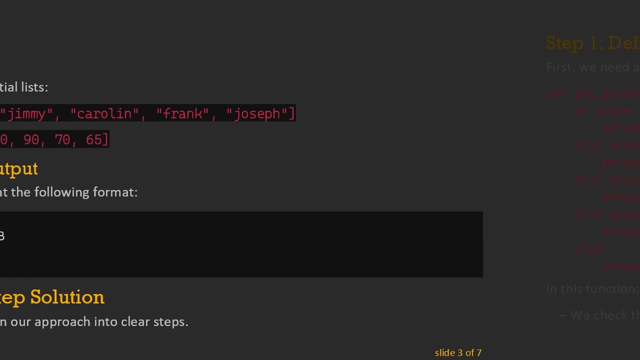 Creating a Python Grading System with Conditional Statements and Loops