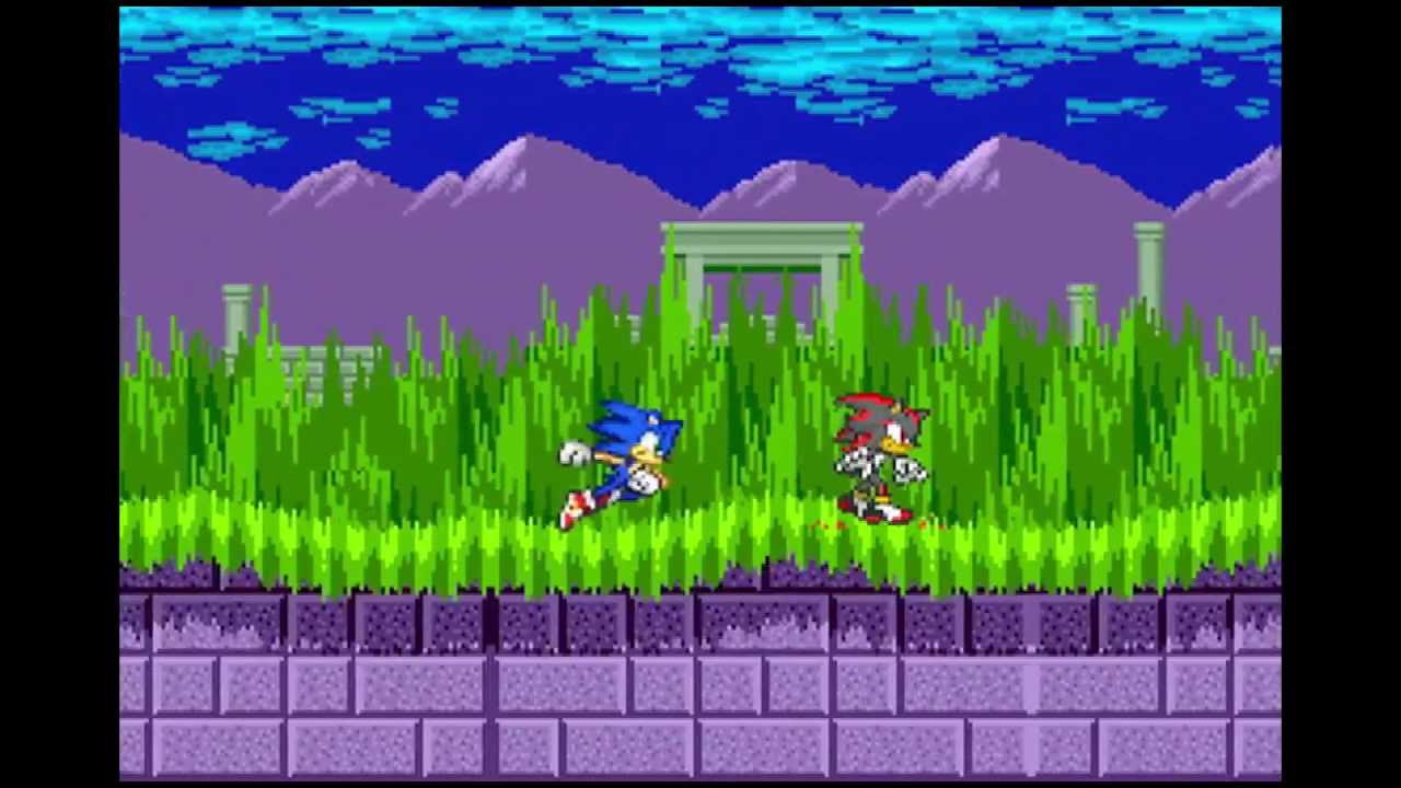 Sprite Test: Sonic vs Shadow (WIP) 2