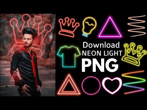 Neon Light Png Zip File Download in One Click