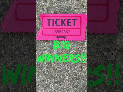 We had the winning ticket! Check out the short 1 min video down below