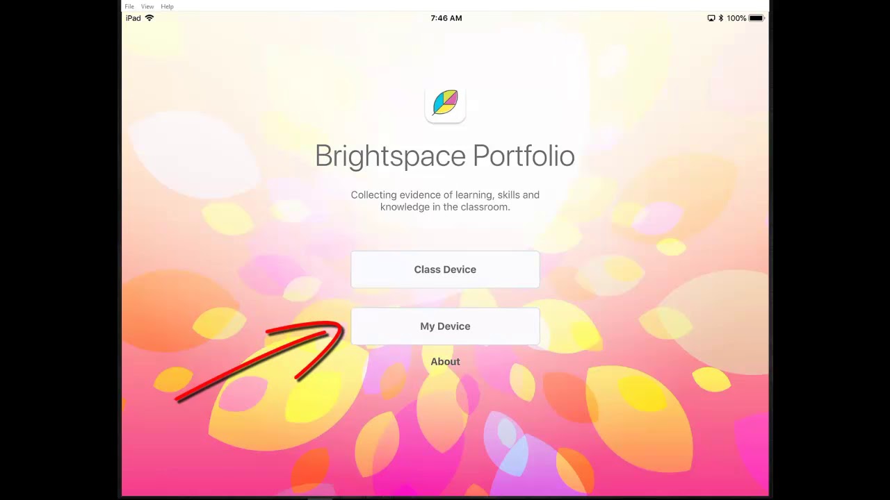 Download and Use the Brightspace Portfolio App from Your Personal Device