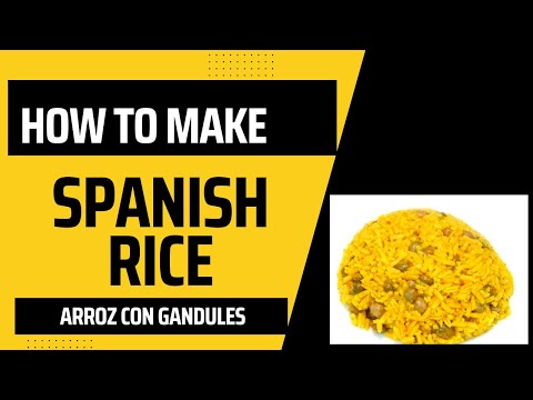 How to make Yellow Spanish Rice/Arroz con Gandules. @Thelatinchef1