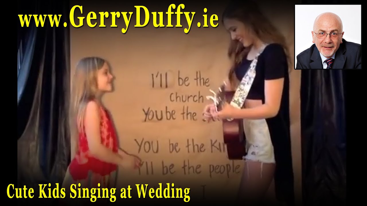 Cutie Kids Singing at Wedding