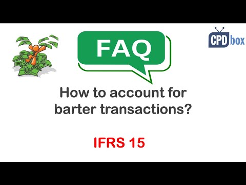 How to account for barter transactions under IFRS - CPDbox answers