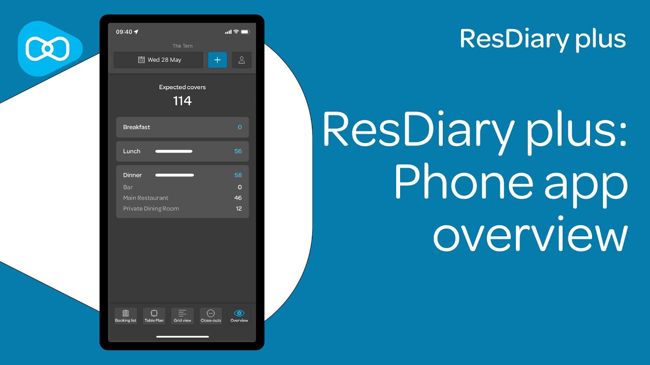ResDiary plus: Overview to the phone app
