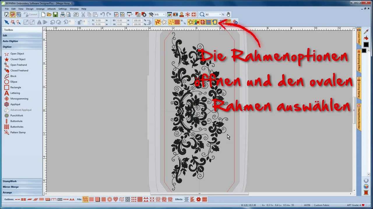 Software de Bordado Versão 7 - EditorPlus BERNINA - BERNINA