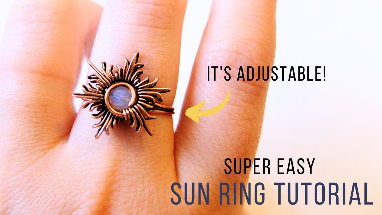 Create this Adjustable Sun/Snowflake Ring!