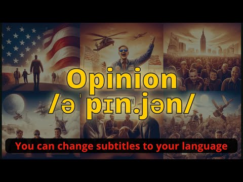 Opinion meaning with 5 examples