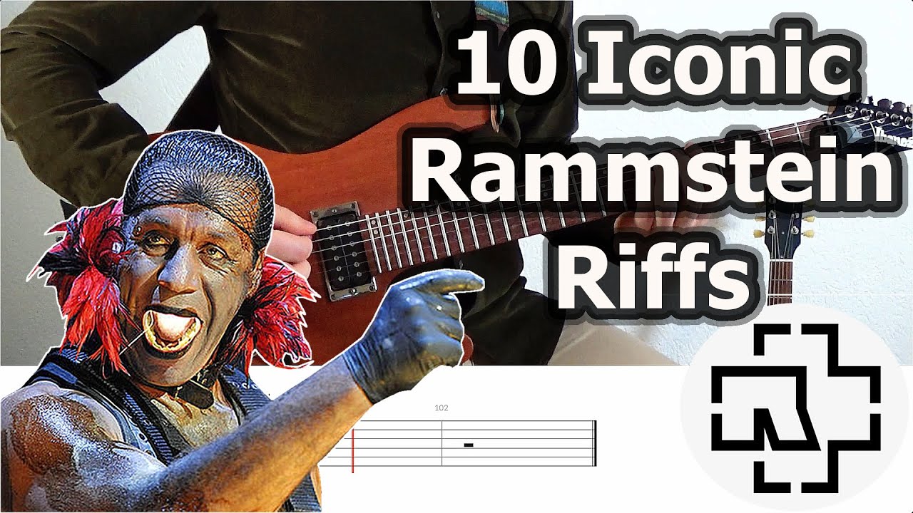 10 Iconic Rammstein Riffs | Guitar Tabs Tutorial
