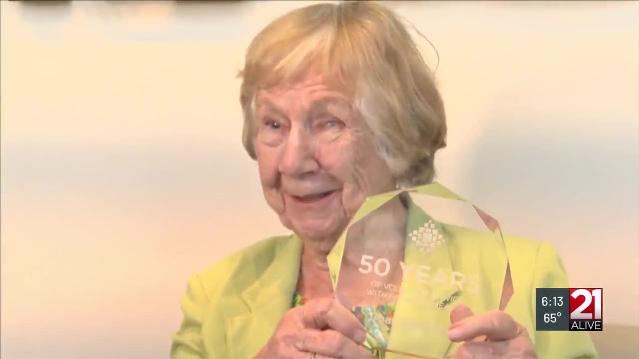 Parkview volunteer surprised with award after 50 years of service