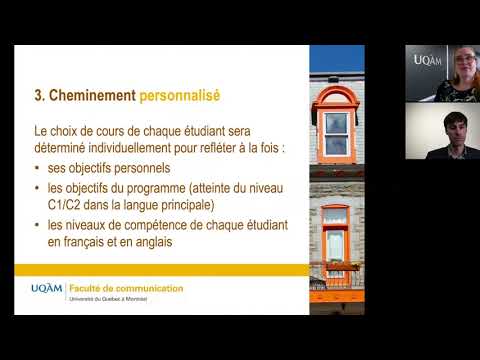 Étudier le français et l'anglais à l'UQAM