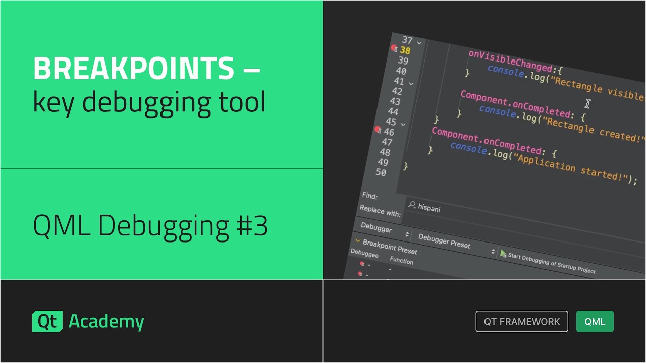 Mastering Breakpoints | QML Debugging with Qt Creator #3