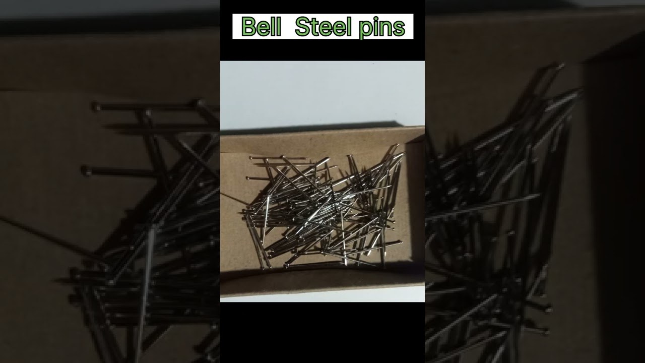 All pin  Bell Pins Nickel Plated Steel Pins #shorts #stationery @LadduHatela @KajalMiniArt