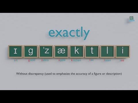 How to pronounce exactly ?