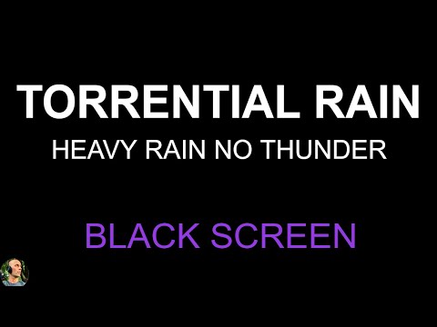 Instant Sleep with BLACK SCREEN Rain NO THUNDER, Torrential Rain Sounds For Sleeping by Still Point