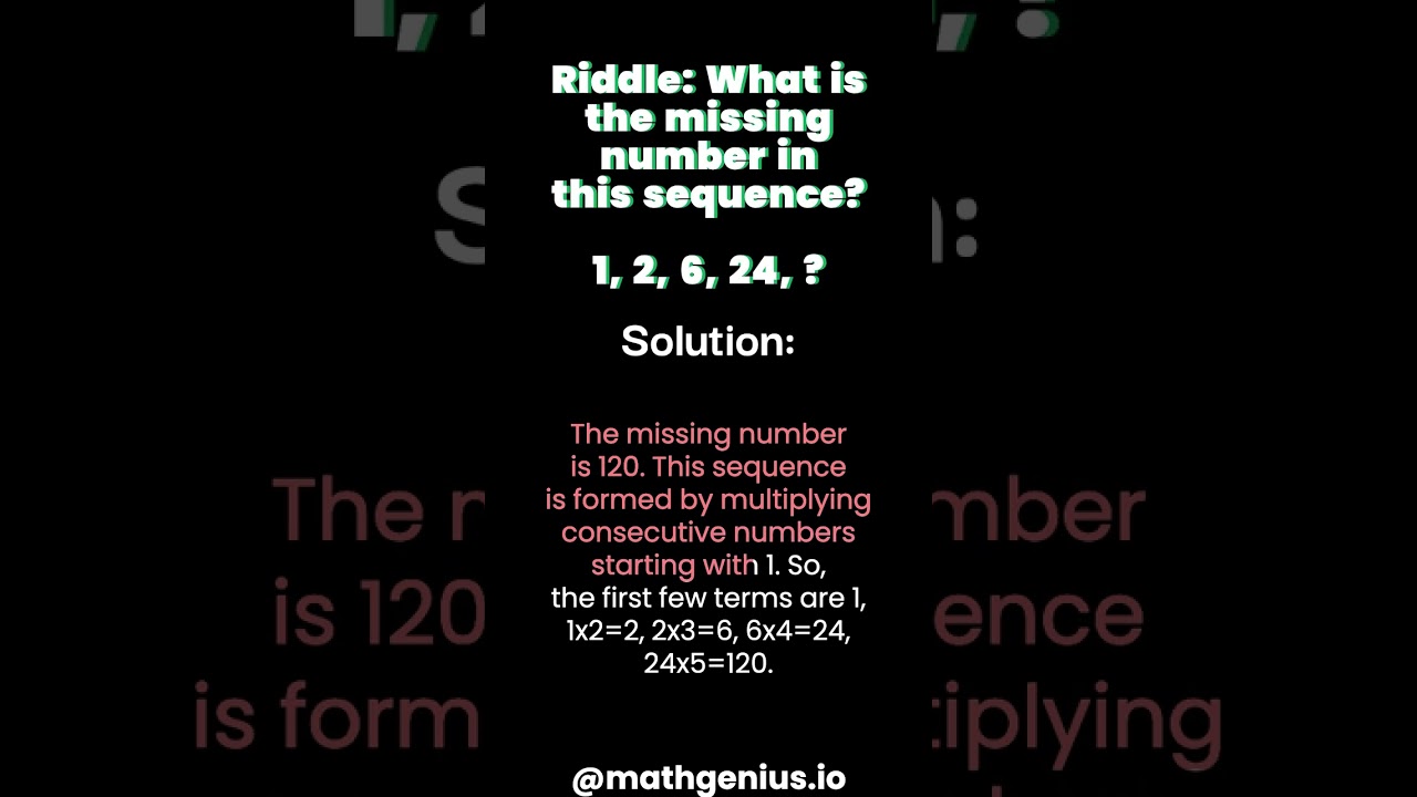Math Riddle: Can You Find the Missing Number in the Sequence?