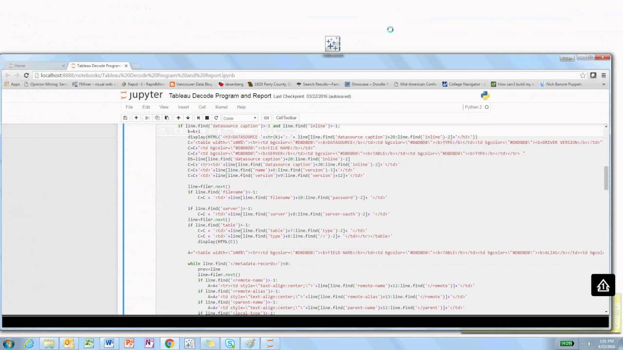 Python Script to Decode Tableau Files