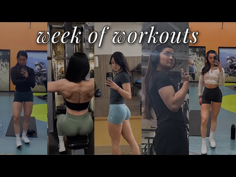 WEEK OF WORKOUTS: 5 day detailed workout split (new workout routine)!!!💪🏻🏋🏻♀️