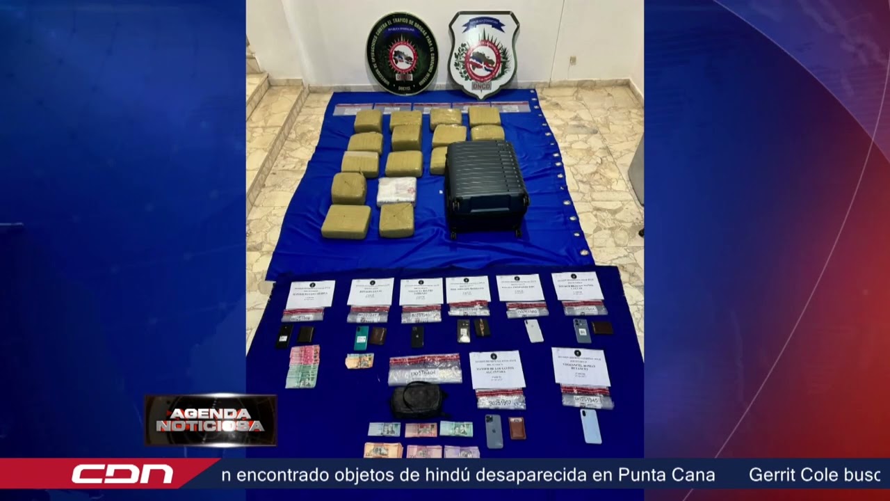 Desarticulan red microtráfico confiscan 16 paquetes de marihuana y apresan ocho hombres